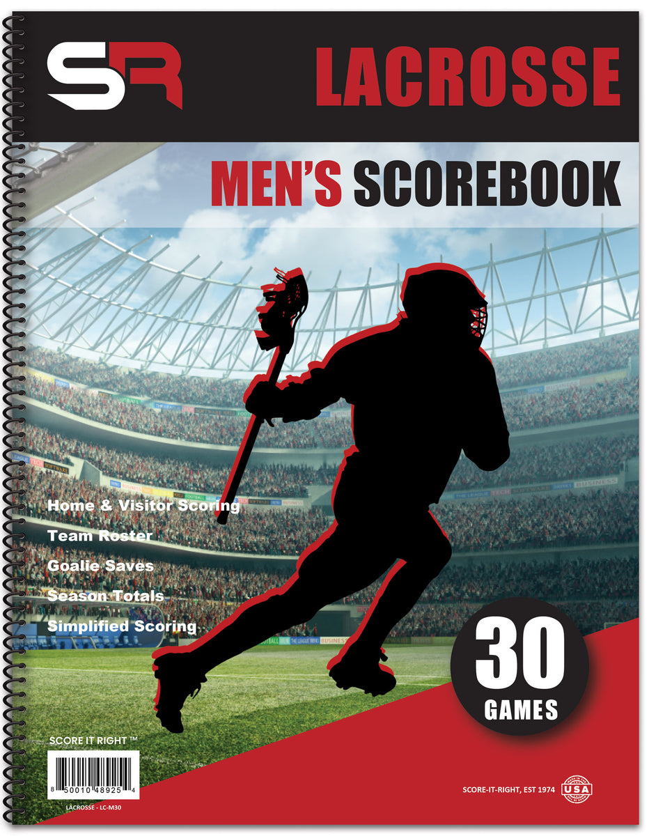 Mens LACROSSE Scorebook – Score It Right